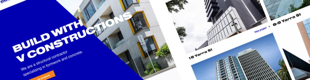V Construction Portfolio | SGD Web Design