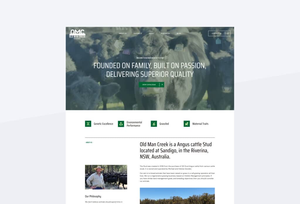 Old Man Creek Grassfed Angus Bulls Farms