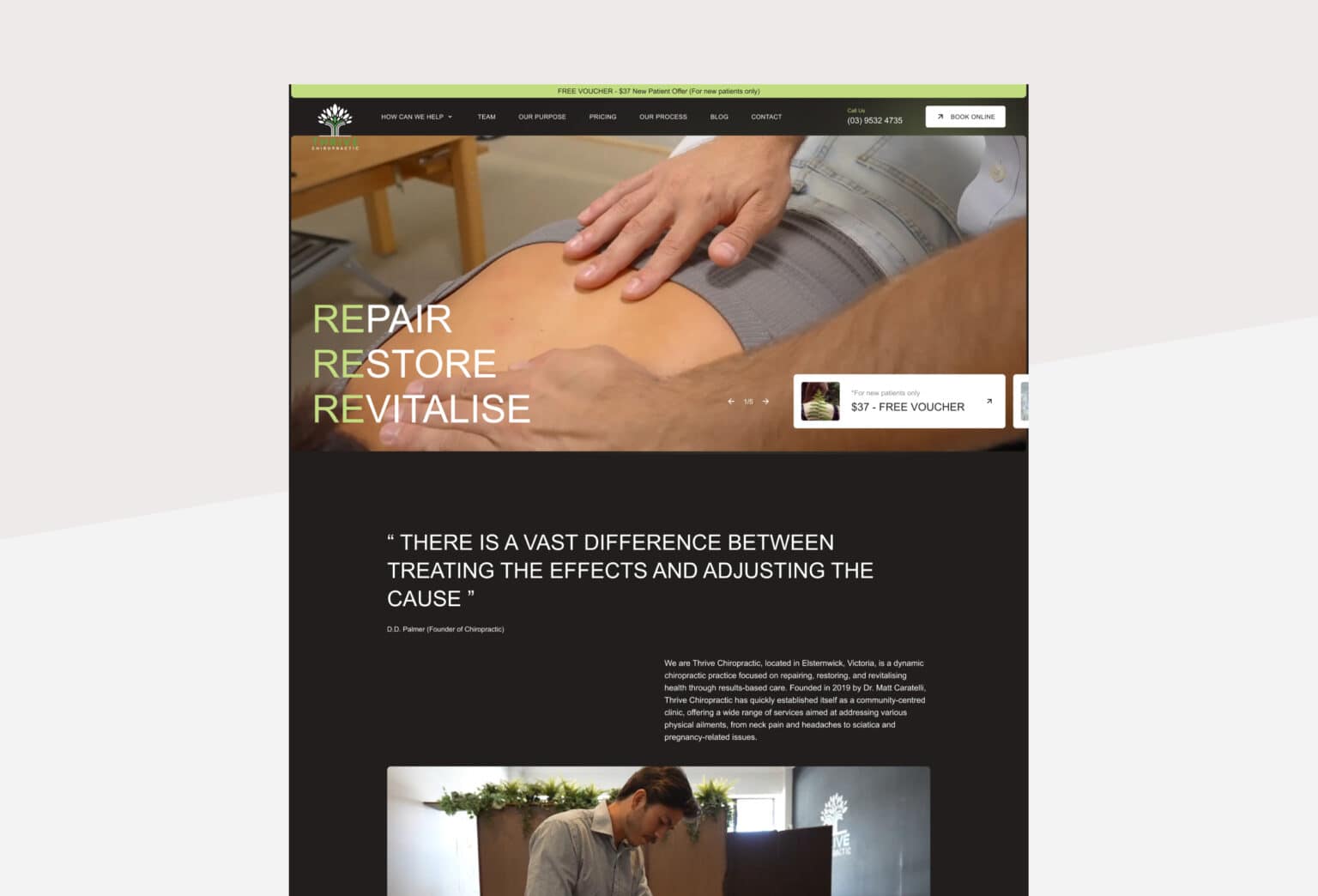Portfolio: Thrive Chiropractic | SGD
