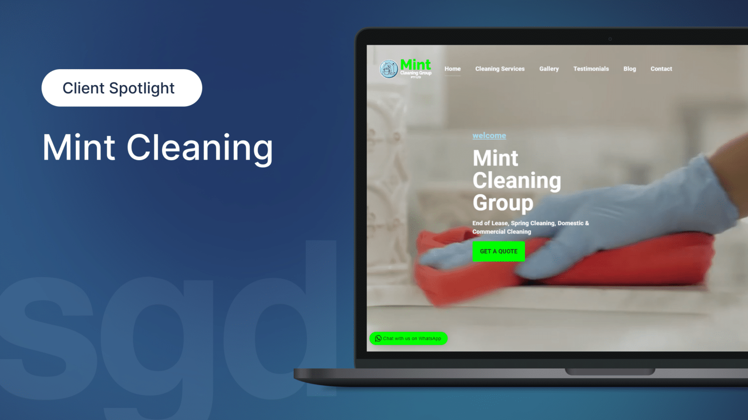 Client Spotlight: Mint Cleaning | SGD