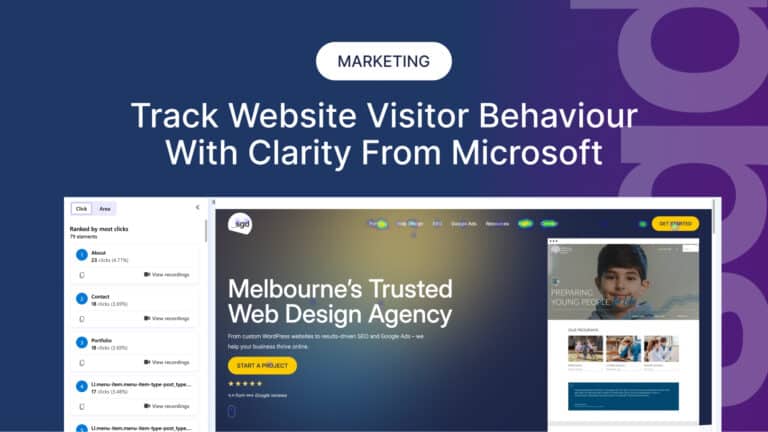 Track Website Visitor Behaviour with Clarity from Microsoft | SGD