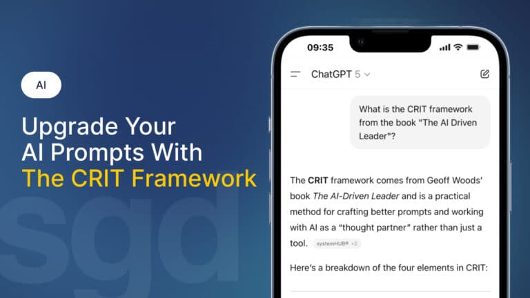 Upgrade Your AI Prompts with the CRIT Framework | SGD